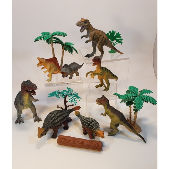 DINOSAUR TOYS | Toys | Dinosaur Figure Pack Of 8 67 Large Size Plastic ...